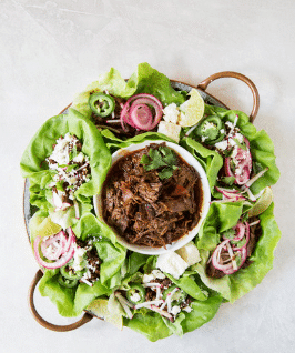 Shredded Beef Barbacoa Lettuce Wraps (Slow Cooker) - Low Carb Dinner